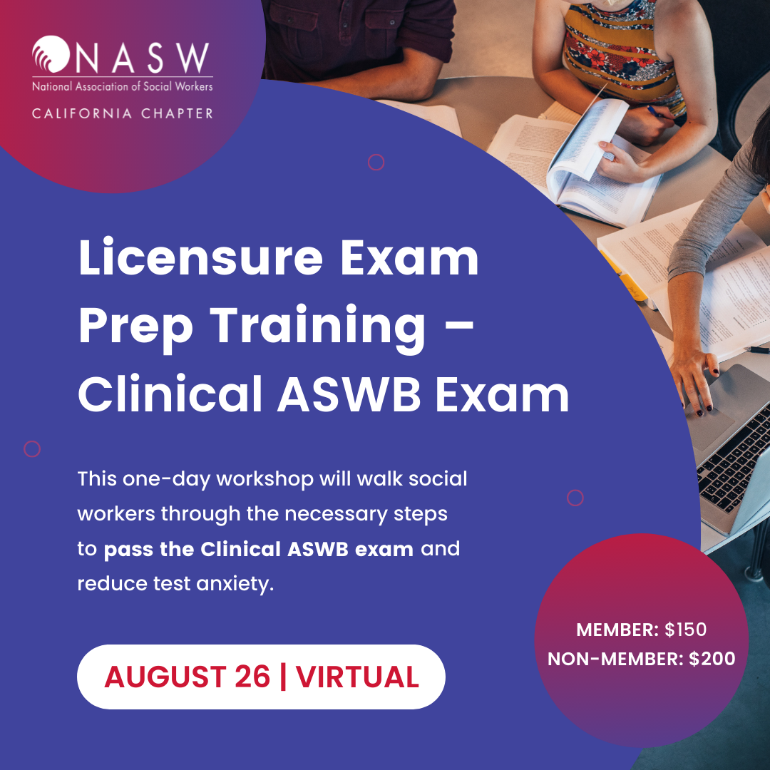 Licensure Exam Prep Training - Clinical ASWB Exam on August 26 ...