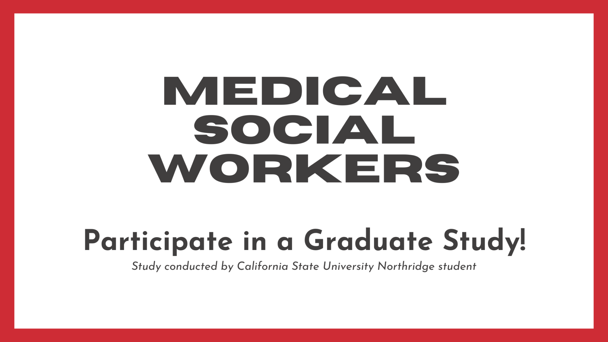 Participate in a Social Worker Graduate Study · NASWCANEWS.ORG
