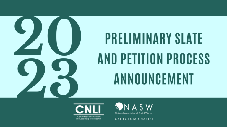 CNLI Preliminary Slate and Petition Process Announcement · NASWCANEWS.ORG