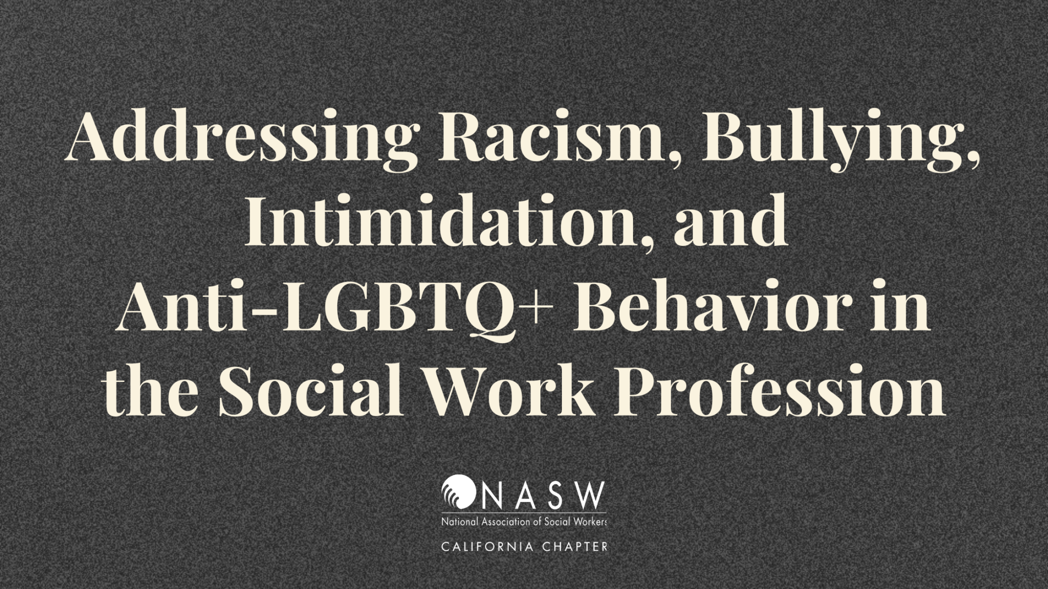 Addressing Racism, Bullying, Intimidation, and Anti-LGBTQ+ Behavior in ...