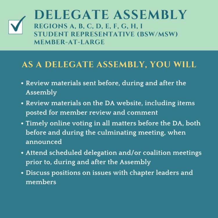 Delegate Assembly · NASWCANEWS.ORG